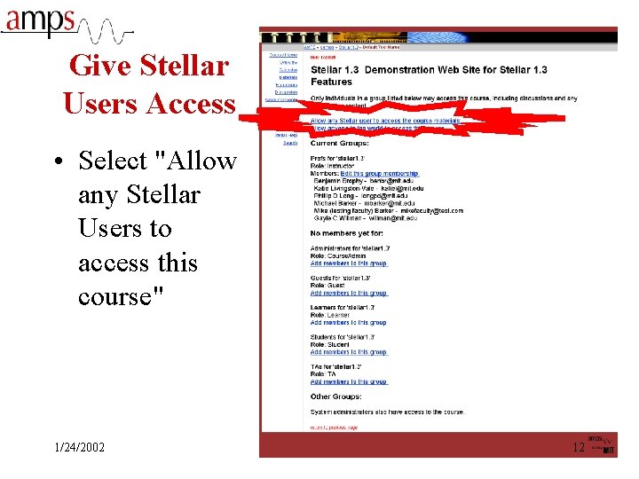 Using Stellar 1 3 Class List Michael Barker