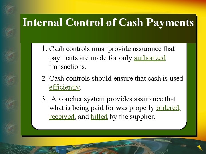 Chapter 7 Cash Accounting 21 st Edition Warren