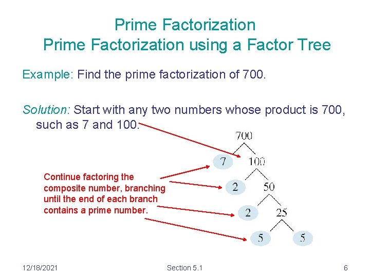 Section 5 1 Number Theory Prime Composite Numbers