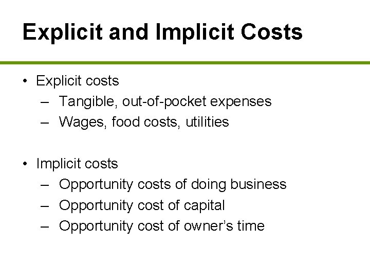 8 Business Costs and Production Previously Externalities exist