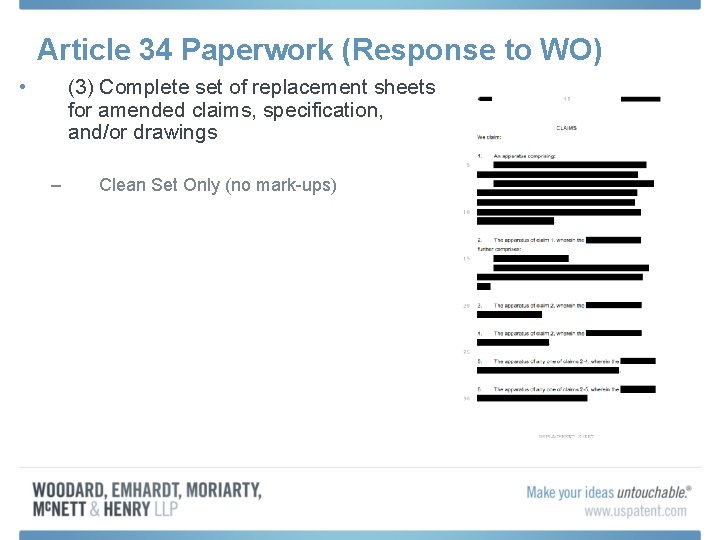 Article 34 Paperwork Response to WO 3 Complete