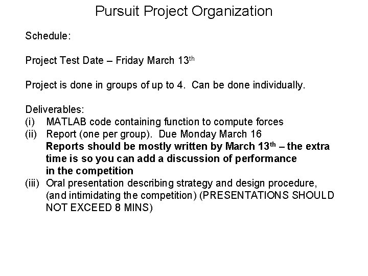 Design Project 2 NonTrivial Pursuit Fast but heavy