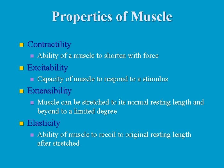Muscle Physiology Muscular System Functions Body movement n