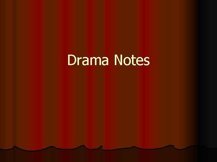 Drama Notes Types of Acting Roles l 1