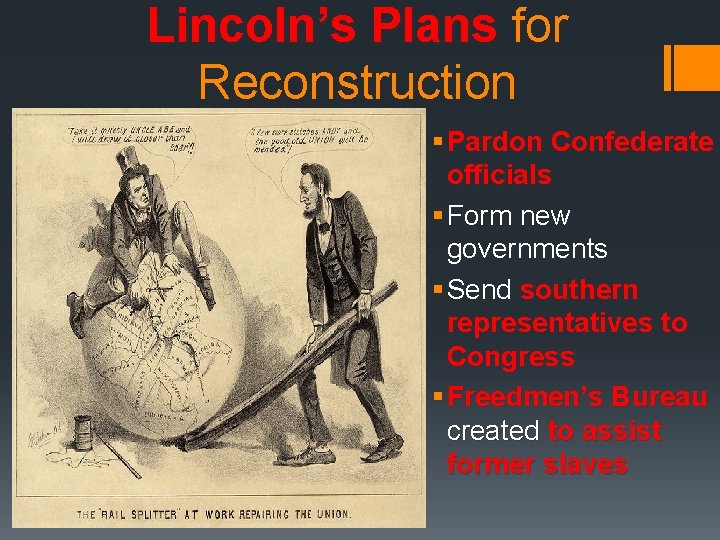 Lincolns Plans for Reconstruction Pardon Confederate officials Form