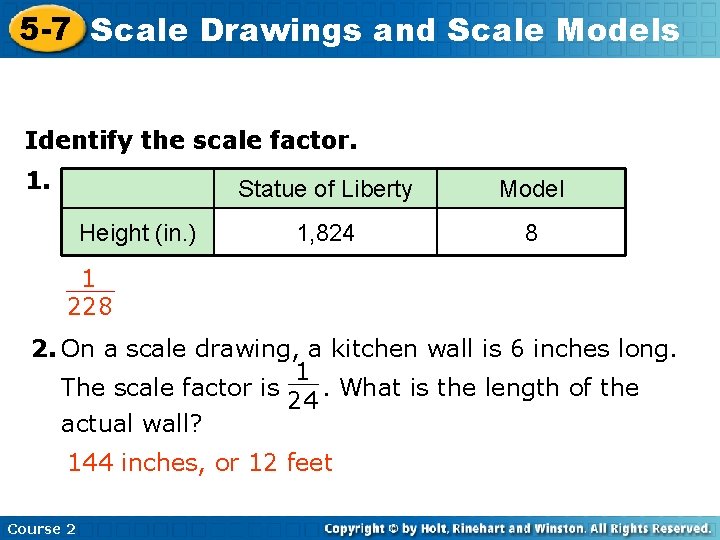 5 7 Scale Drawings and Scale Models Lesson