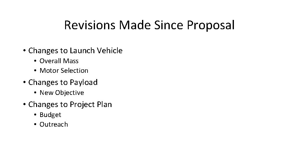 Preliminary Design Review Presented by RCS Engineering Contents
