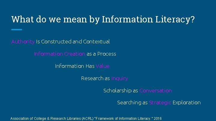 Assessment is Collaborative Bringing Information Literacy Into Your