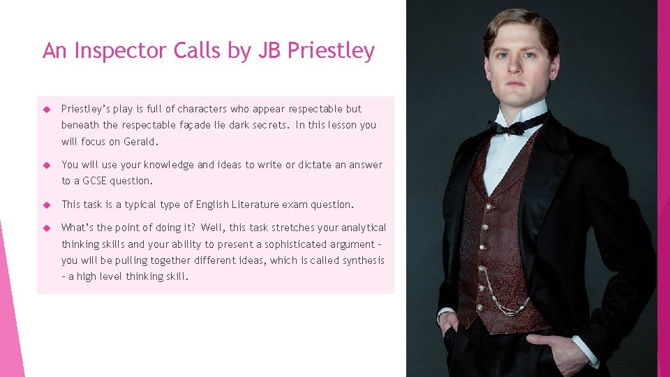 An Inspector Calls by JB Priestleys play is