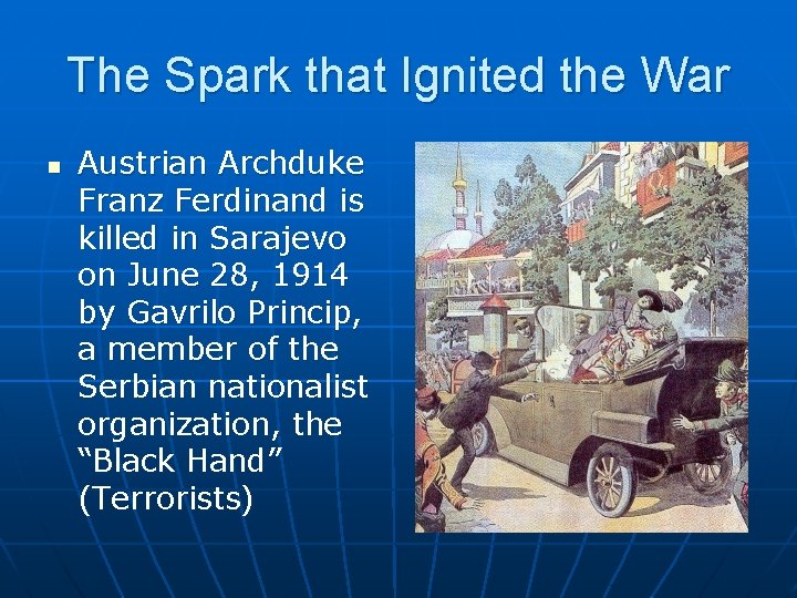 World War 1 Introduction 5 Causes of WWI