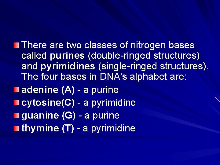 NUCLEOTIDES CHEMISTRY DR AMENA RAHIM BIOCHEMISTRY The whole