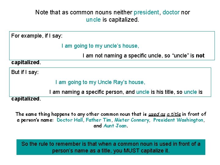 The Parts of Speech Nouns I Defining Nouns