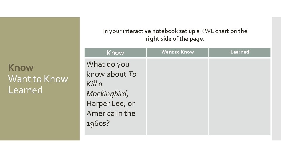To Kill a Mockingbird Narrative Welcome Agenda Jigsaw