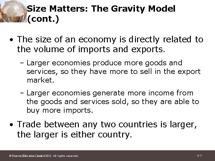 Chapter 2 World Trade An Overview Pearson Education