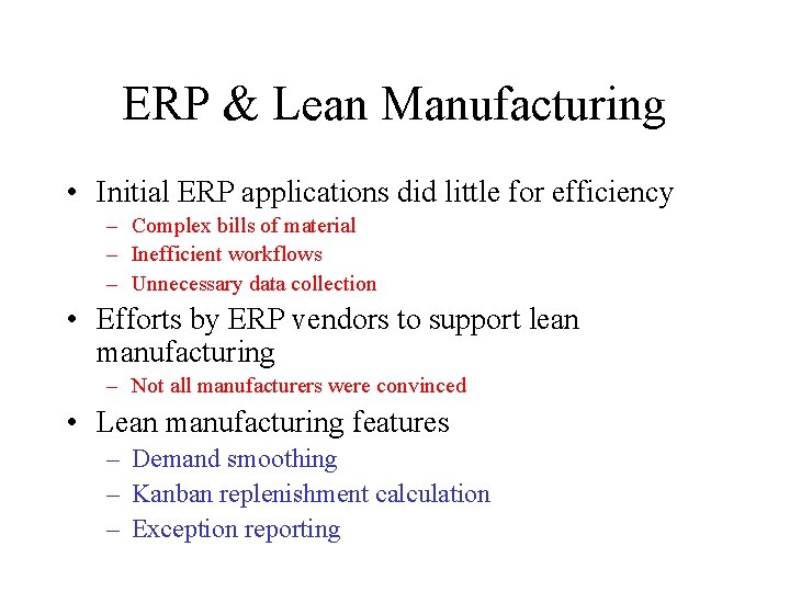 Chapter 9 ERP and Supply Chains Supply Chains