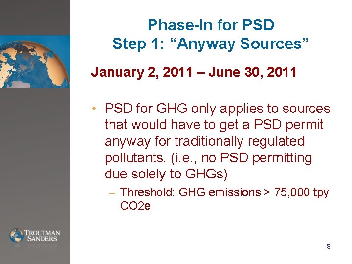 Regulation of Greenhouse Gases Expanding PSD to Include