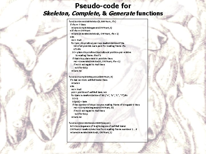 The Big ORF Theory The Intensive Enumeration The