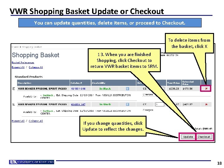 Using the SRM VWR Punchout Catalog for Laboratory