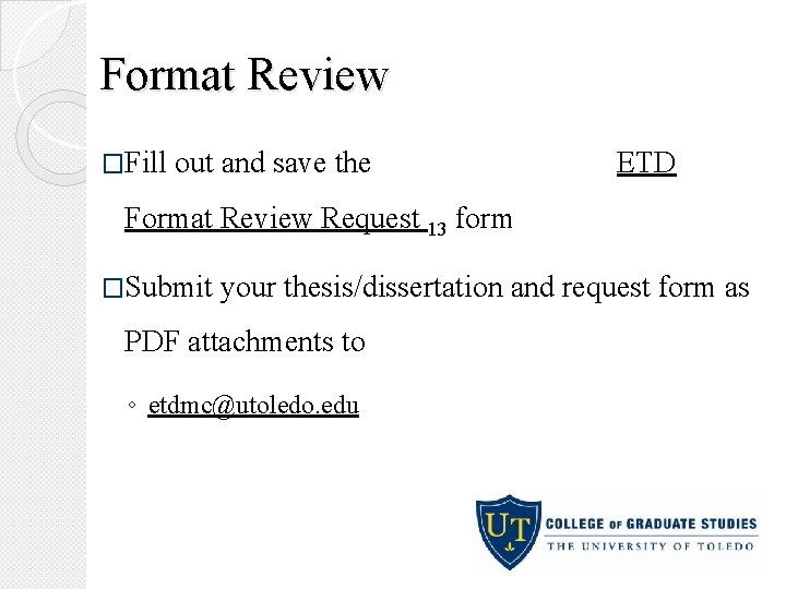 ETD Document Preparation and Submission Process for Main