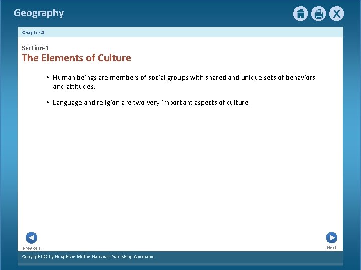 Geography Chapter 4 Human Geography People and Places