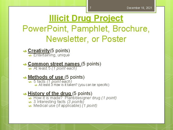 Illicit Drug Project 1 2 Illicit Drug Research