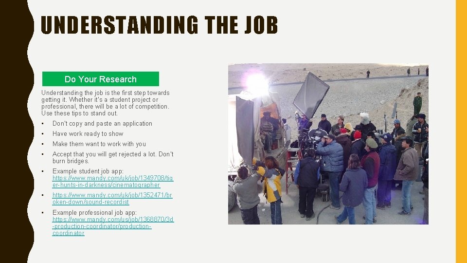 INTERVIEW AND JOBS GETTING THE PLACE WEEK 4