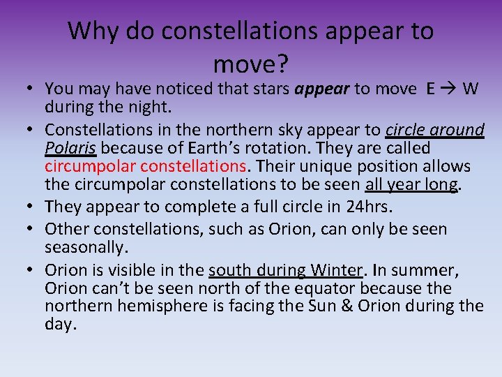 1 1 Some space objects are visible to