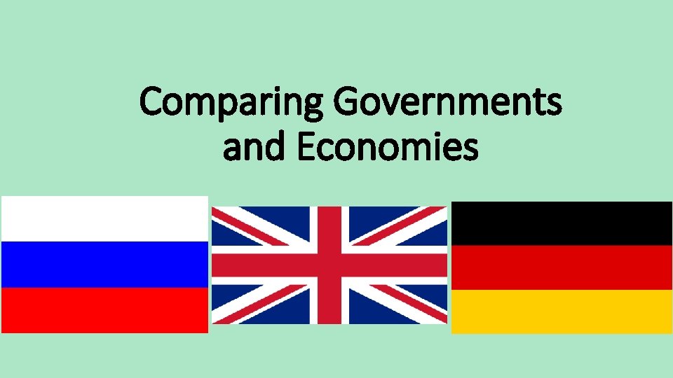 Comparing Governments and Economies Type of democracy modified