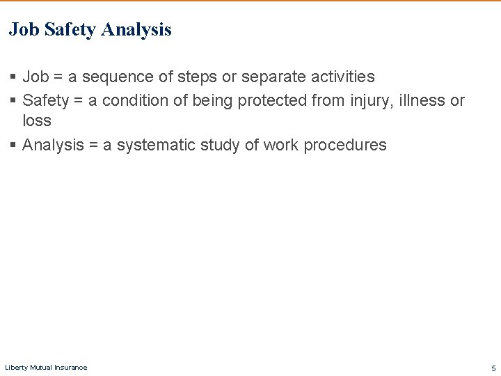 Job Safety Analysis A Safety Building Block Safety