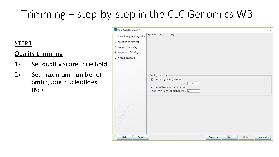 TRIMMING Why and when Trimming is defined as