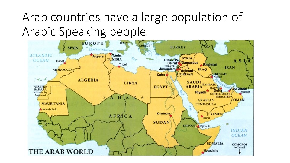 North Africa and SW Asia Cultural Characteristics Vocabulary