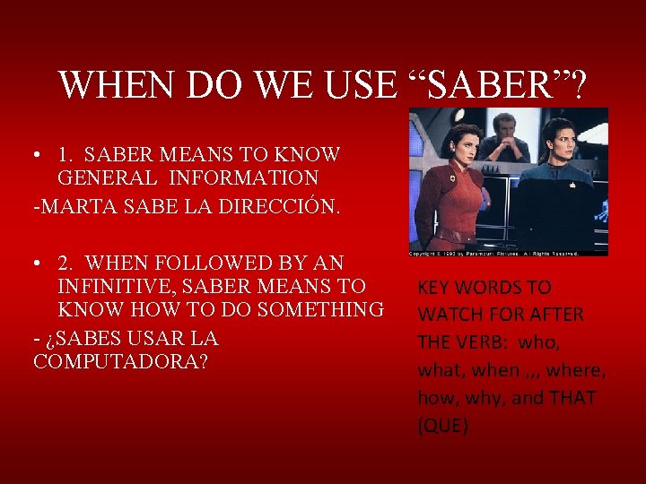 SABER VS CONOCER How do we know when