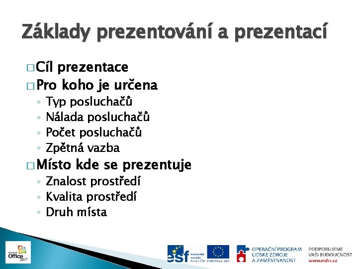 MS Office Power Point 2007 Bc Jan Podlouka