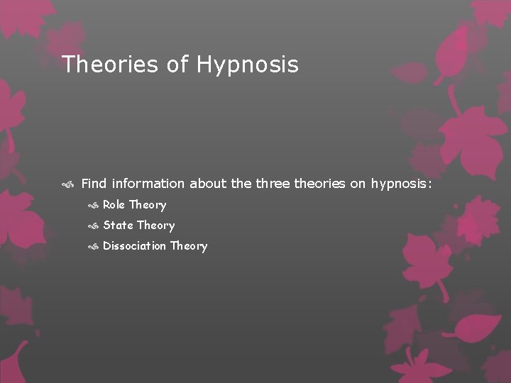 Psychology Sleep Quest Altered States of Consciousness Names
