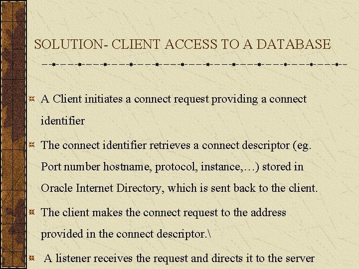 INTRODUCTION What is a WebEnabled Database Problem and