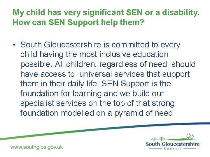 An overview of the O25 SEN and Disability