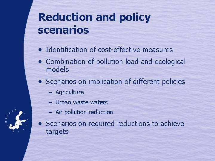 Eutrophication HELCOM Baltic Sea Action Plan Stakeholder Conference
