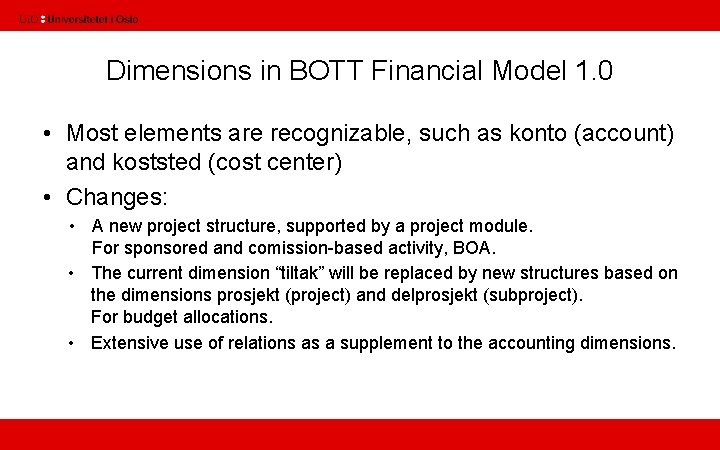 Changes in the finance payroll and HRpersonnel area