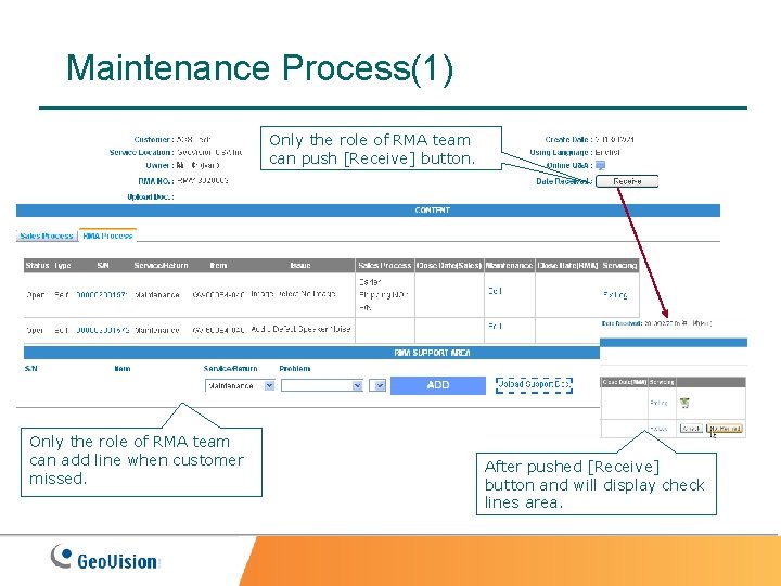 RMA User Guide Agenda Return Materiel Authorizationmer System