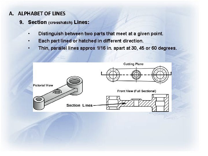 Blueprint Reading A ALPHABET OF LINES Universal language