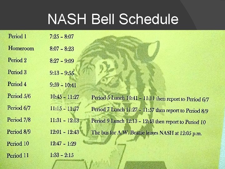 North Allegheny Senior High School Scheduling Presentation 2018