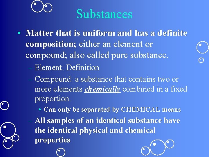 Honors Magnet Chemistry Matter and Change Important Vocabulary
