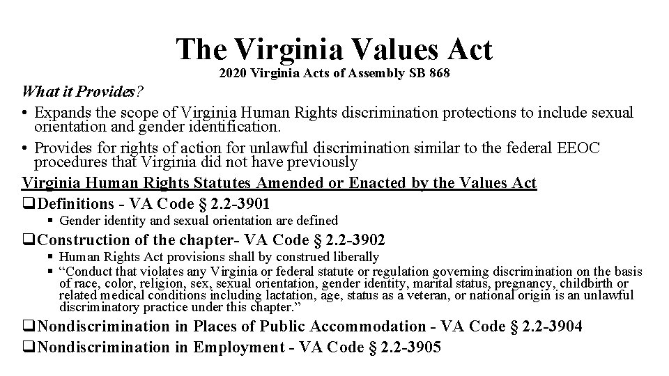 2020 Employment Law Changes Michael G Charapp Esq