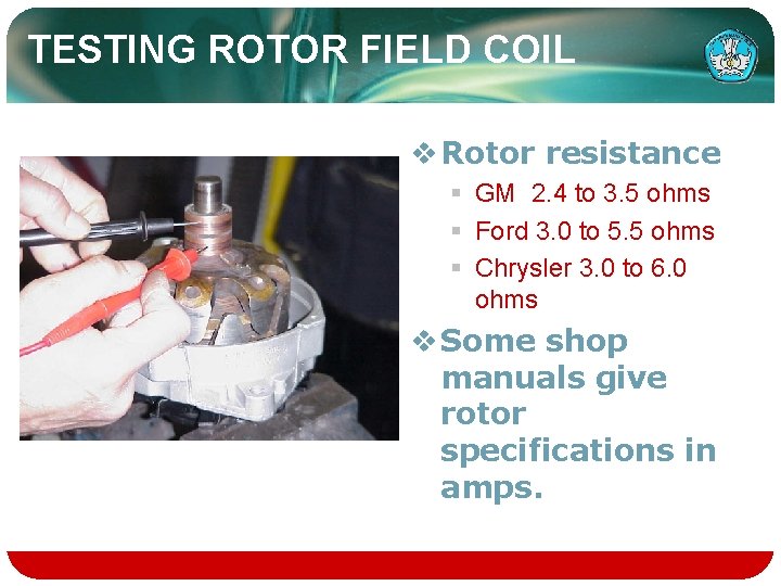 ALTERNATOR OVERHAUL Teknik Kendaraan Ringan Semester 3 th