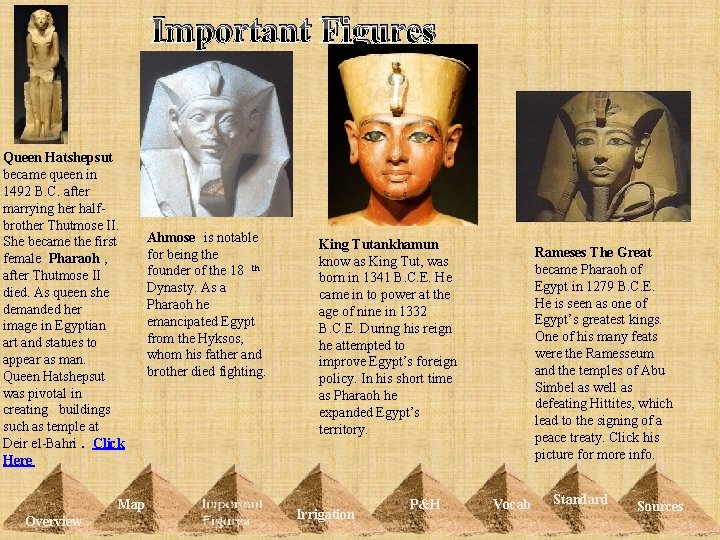 A Journey into Ancient Egypt Examining the life