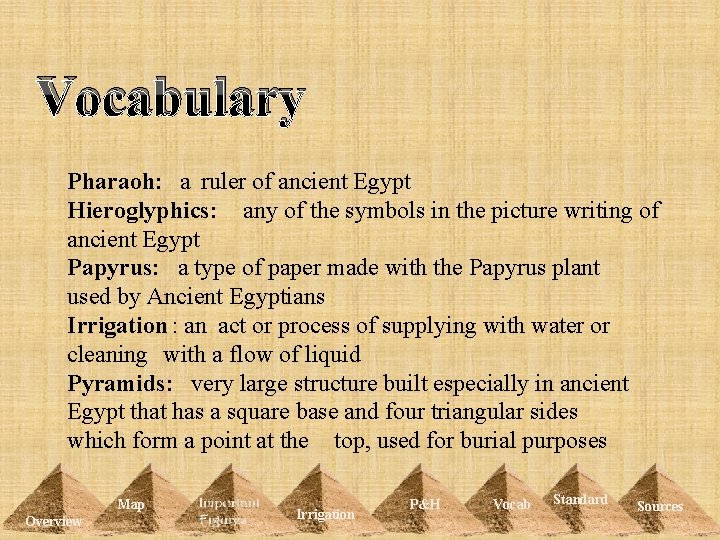 A Journey into Ancient Egypt Examining the life