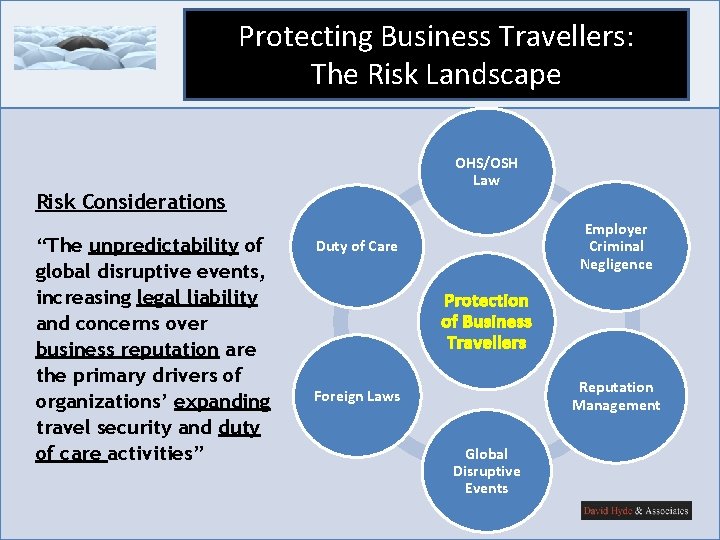 Travel Security Duty of Care RISKS and OPPORTUNITIES