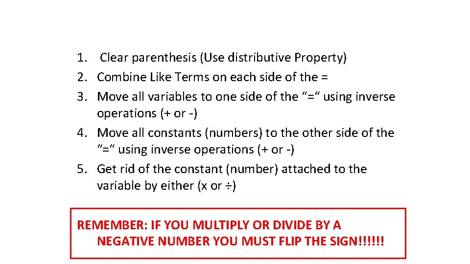 HONORS Objectives 1 Solve two step and multistep