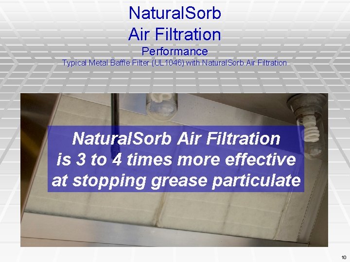 Natural Sorb Air Filtration Cook Line Vent System