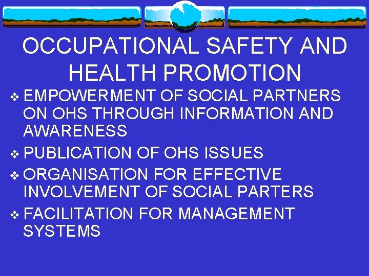 Occupational Safety and Health in Zimbabwe Presented By